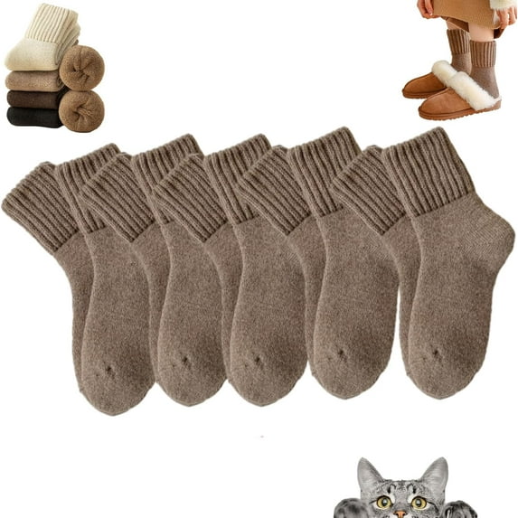 5 Pairs Women's Solid Mid-Calf Socks, Womens Solid Mid Calf Socks for ...