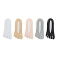 5 Pairs Women's Toe Separated Not Show Socks Silicone Antislip ...