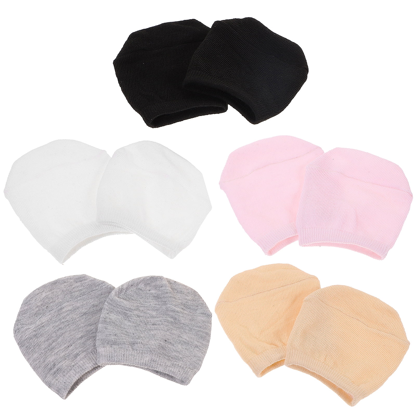 5 Pairs of Cotton Half Socks Toe Topper Liner Socks Toe Cover Socks ...
