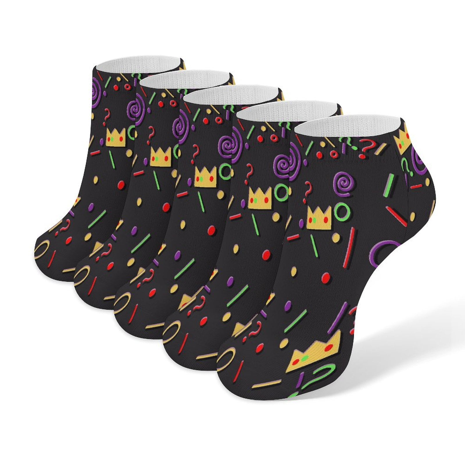 5 Pairs of Low-top Socks Personalized Fashionable Comfortable ...