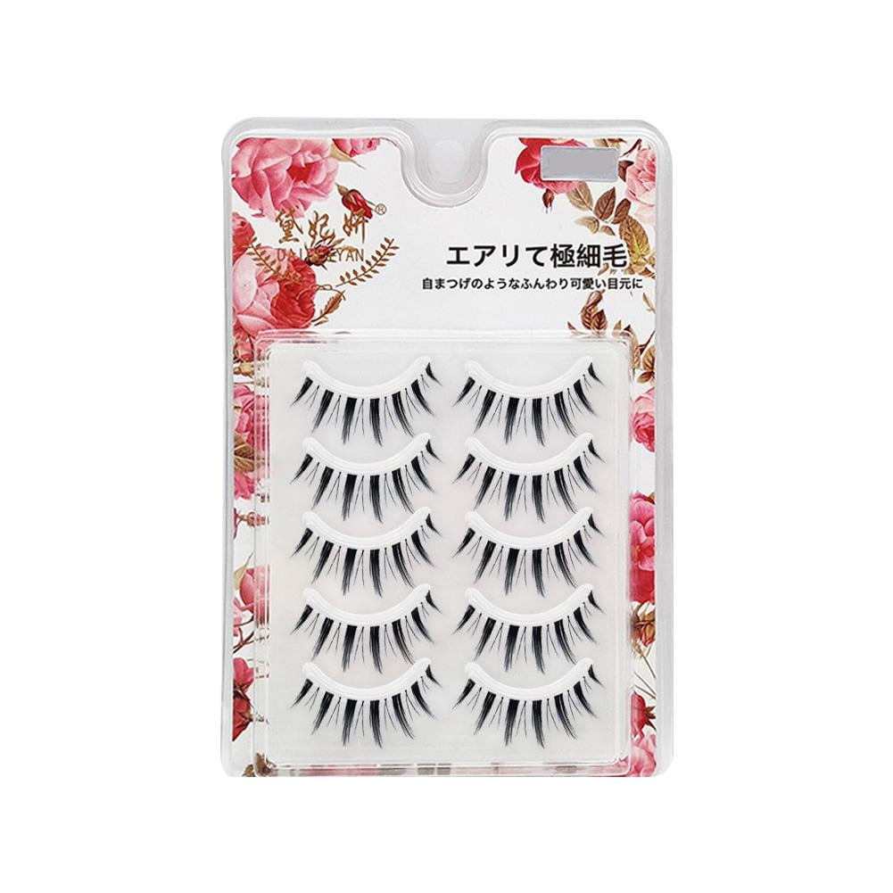 5 Pairs of Soft Reusable False Eyelashes - Enhance Your Eye Makeup with ...