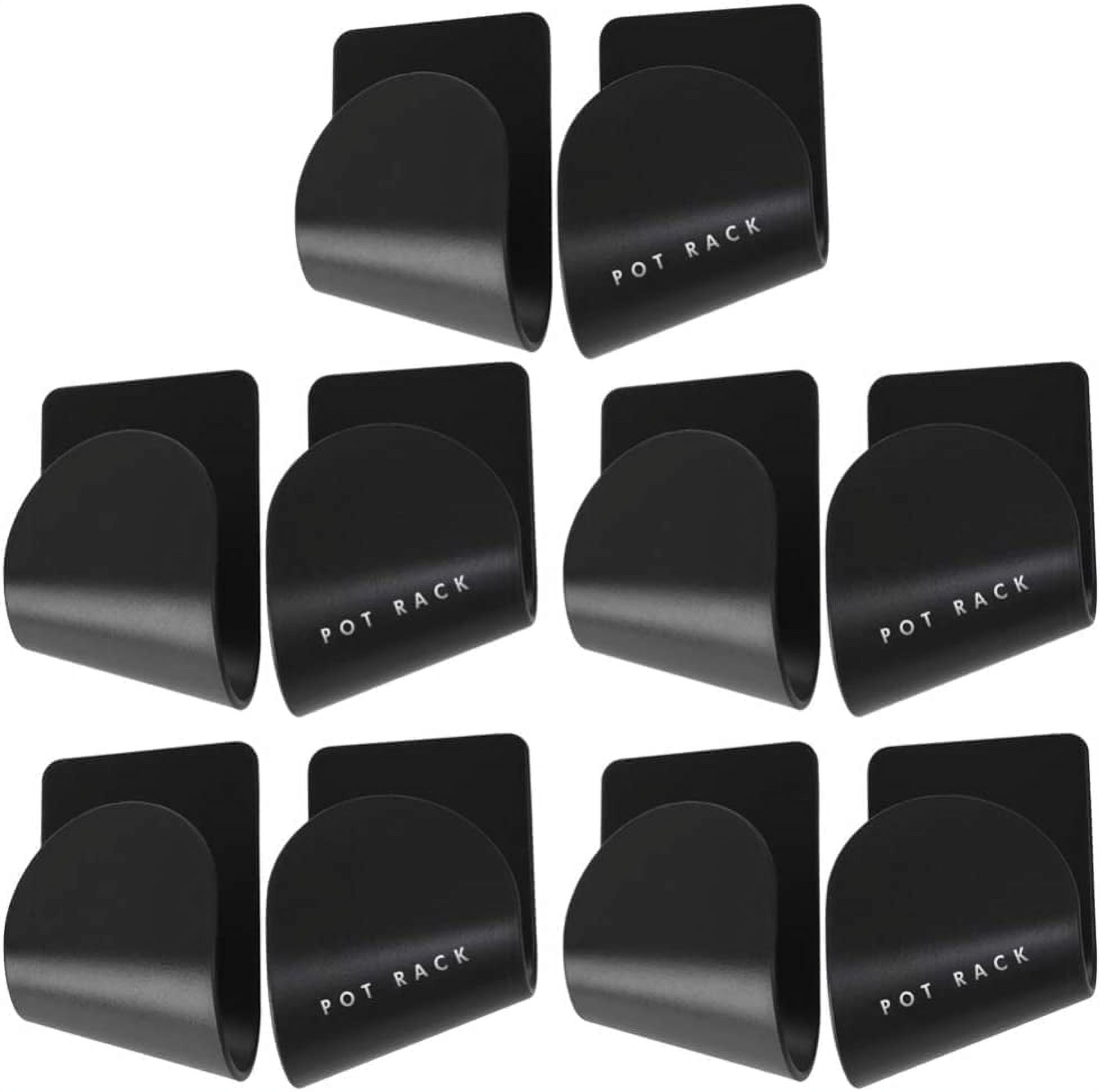 5 Pairs of Wall Mount Pot Lid Organizers Racks Plastic Pot Lid Storage ...