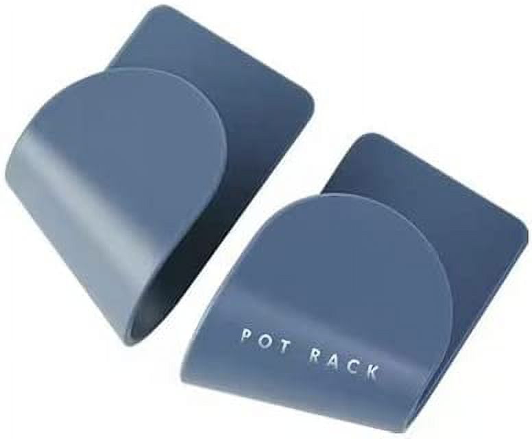 5 Pairs of Wall Mount Pot Lid Organizers Racks Plastic Pot Lid Storage ...