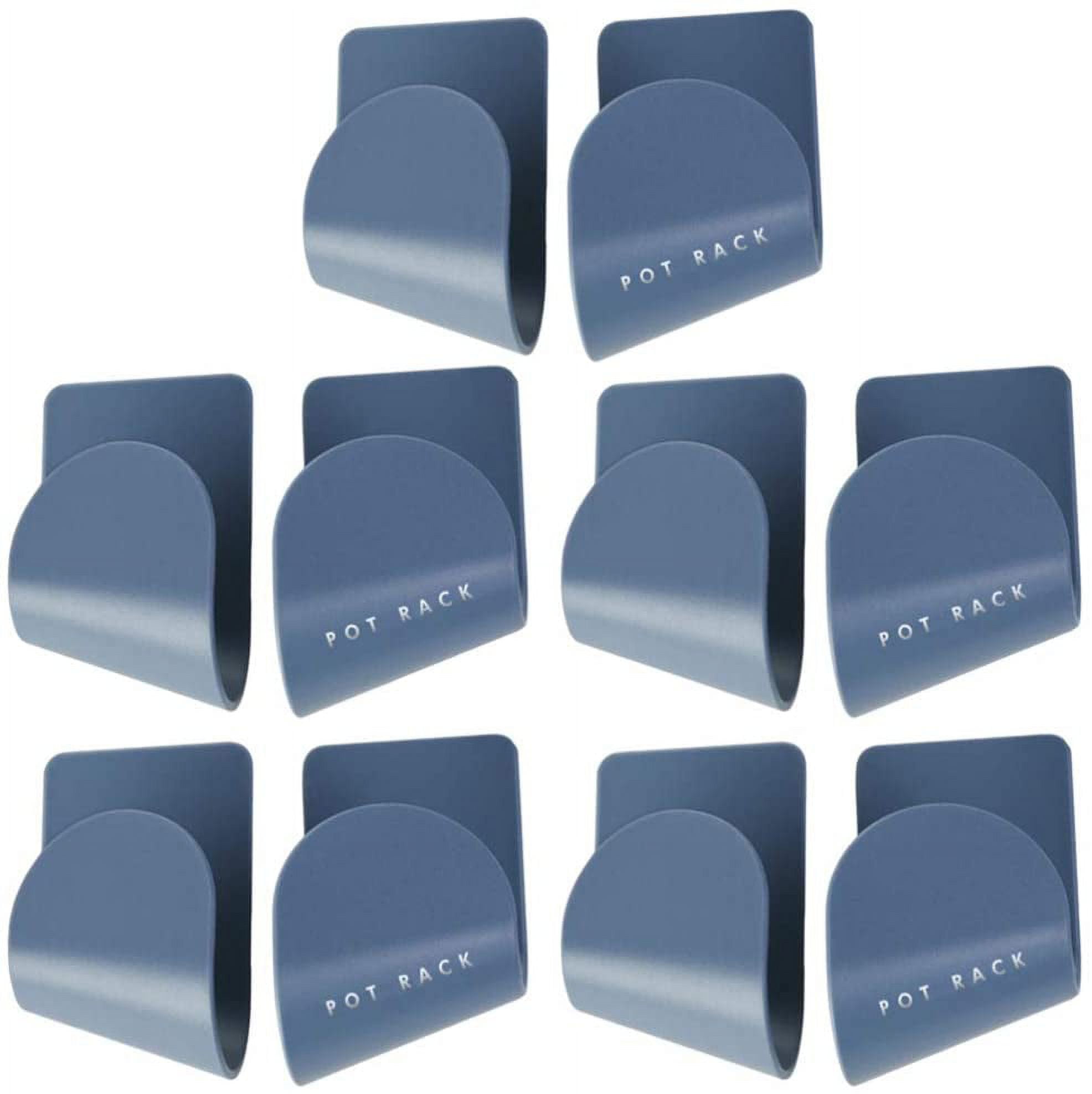 5 Pairs of Wall Mount Pot Lid Organizers Racks Plastic Pot Lid Storage ...