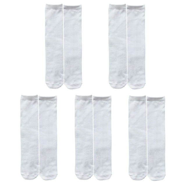 5 Pairs/set Printable Blank White Sublimation Socks Blank Socks For ...