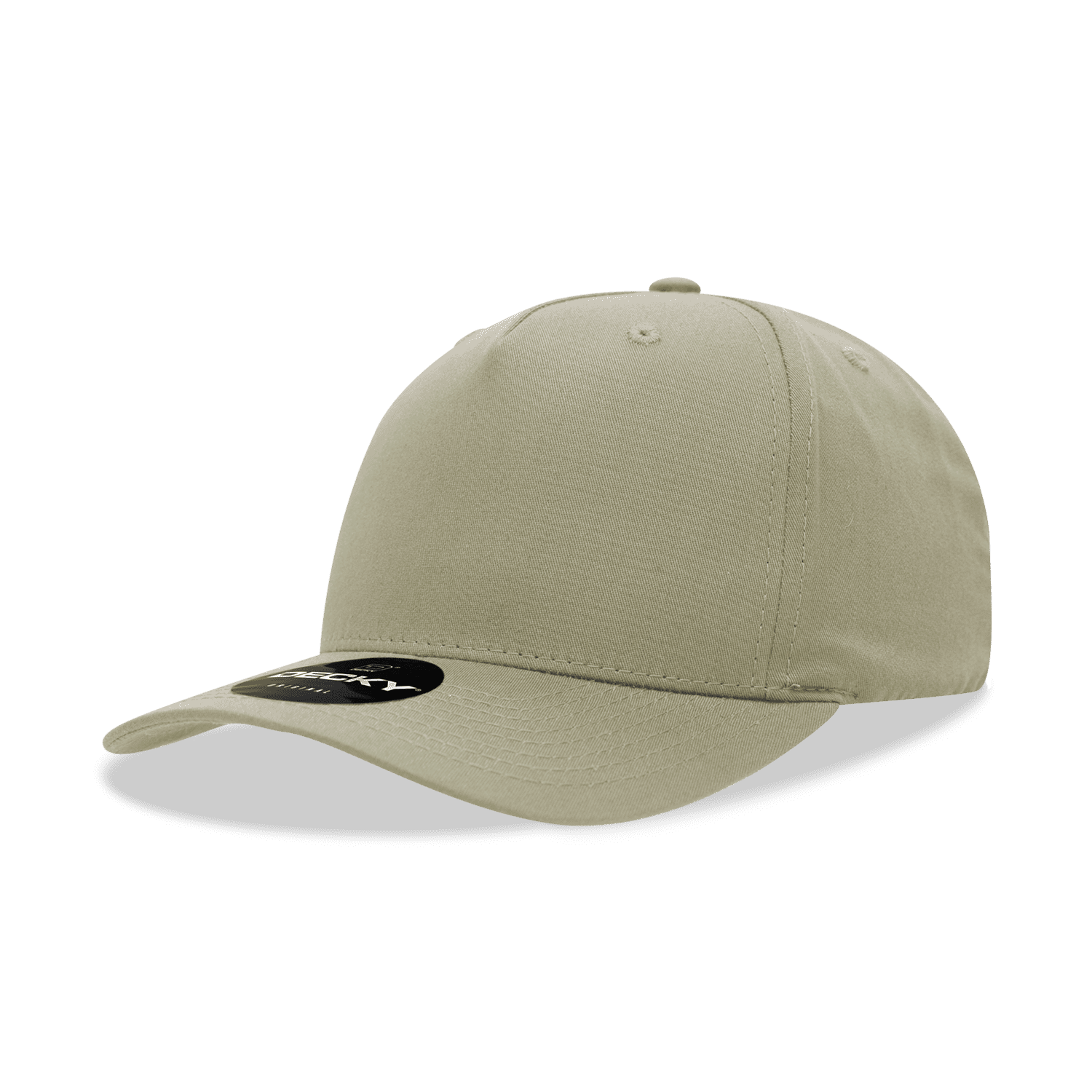Decky 6024 5 Panel Mid Profile Structured Cotton Blend Cap-Khaki ...