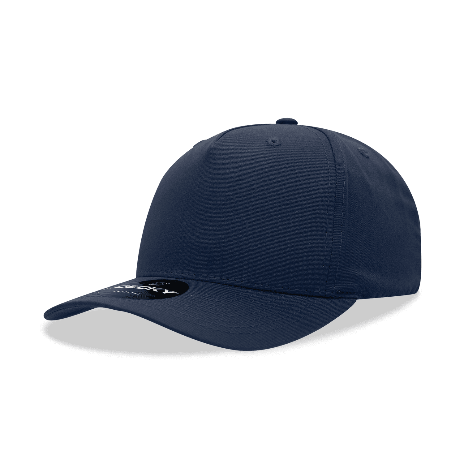 Decky 6024 5 Panel Mid Profile Structured Cotton Blend Cap-Navy ...