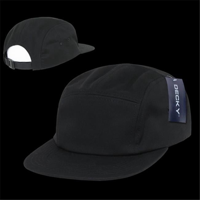 5 Panel Racer Caps - Black - Walmart.com