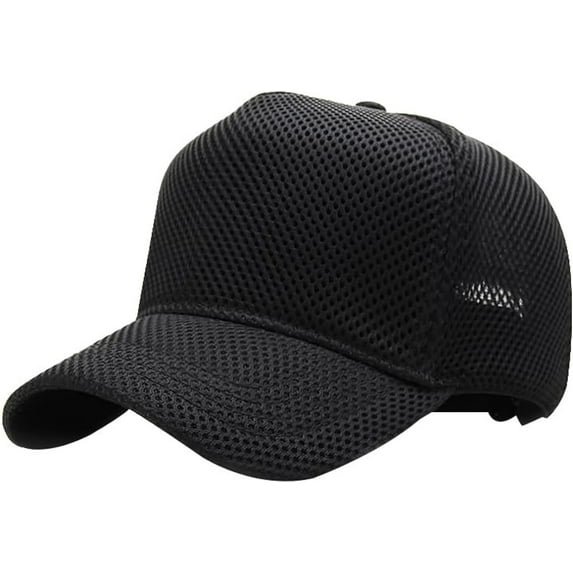 5 Panels High Crown Trucker Hats Mens Outdoor Breathable Full Mesh ...