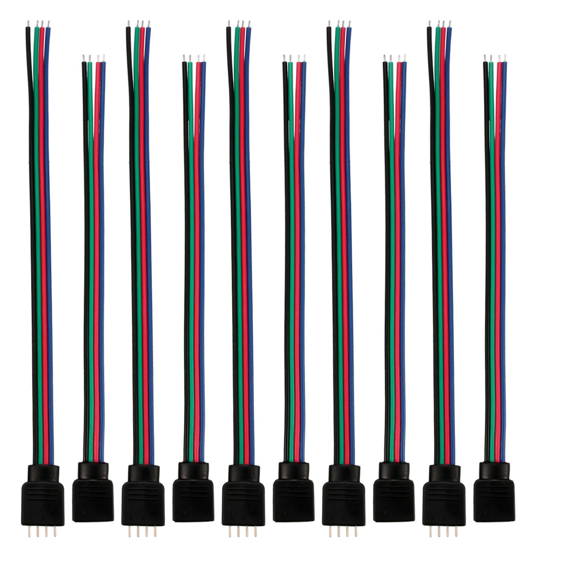5 Paris 4 Pin strip Connector for 5050 RGB - Walmart Business Supplies