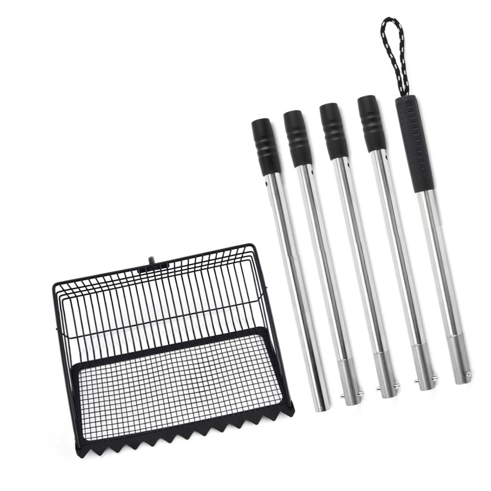 5 Part Extendable Handle Waste Tool With Integrated Attachment For ...
