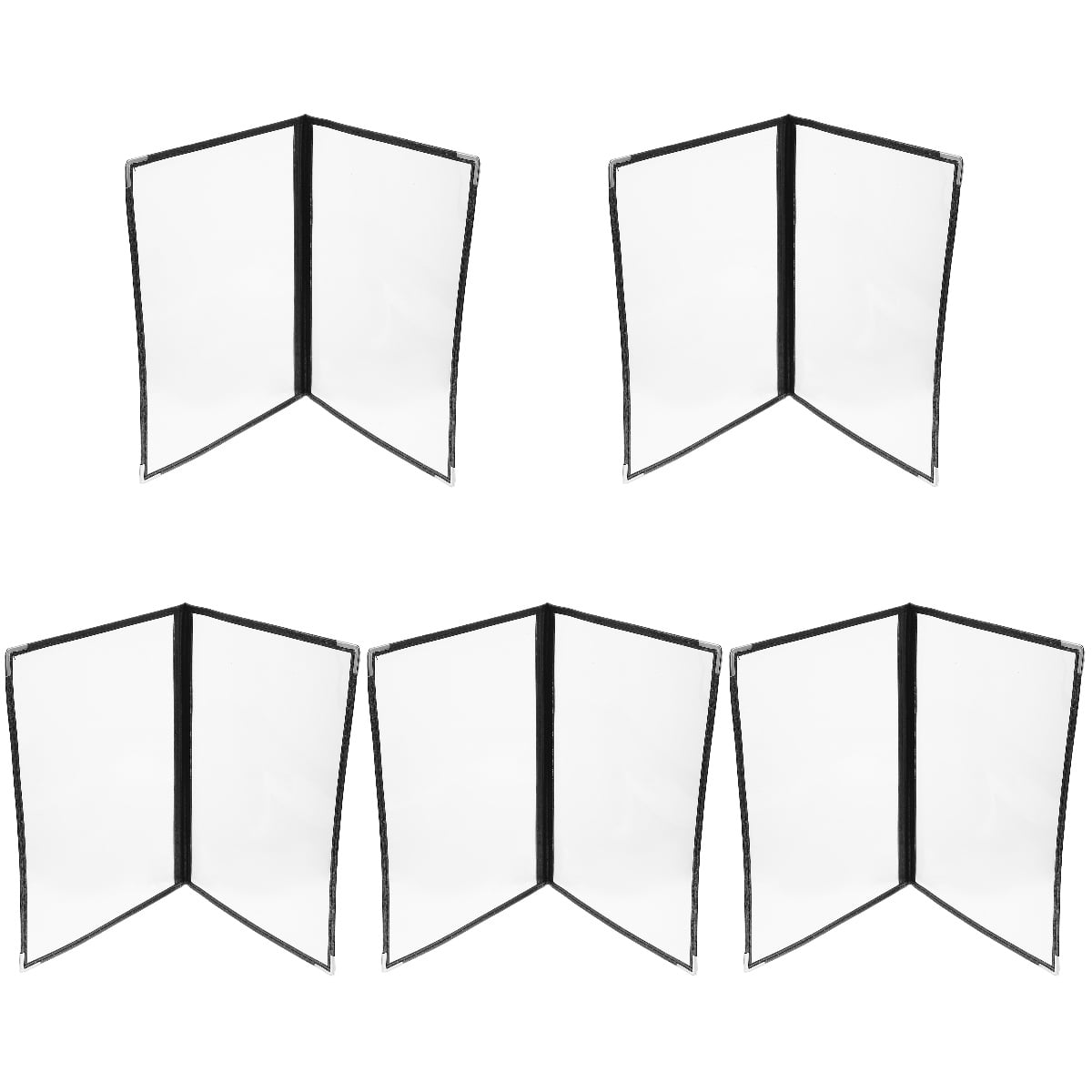 5 Pc Adhesive Notebooks Loose Leaf Ring Binder Corners Menu Cover Case ...