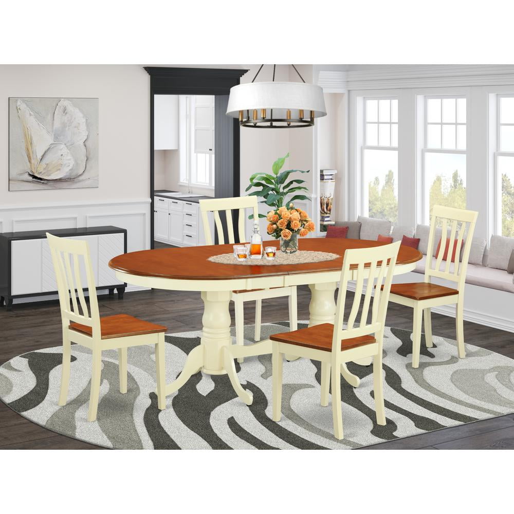 5 Pc Dinette set - Kitchen dinette Table and 4 dinette Chairs - Walmart.com