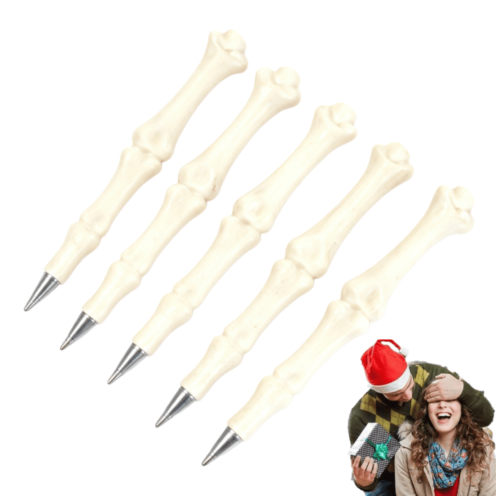 5 Pc Novelty Creative Bone Shape Ballpoint Pens Nurse Doctor Pen Black ...