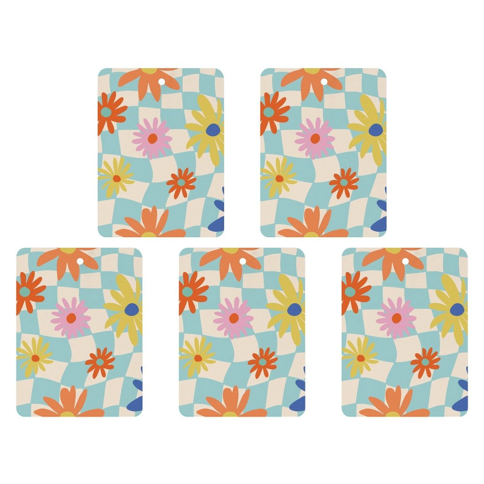 5 Pcek Car Aromatherapy Tablet Fragrance Rich Light Easy To Hang For ...