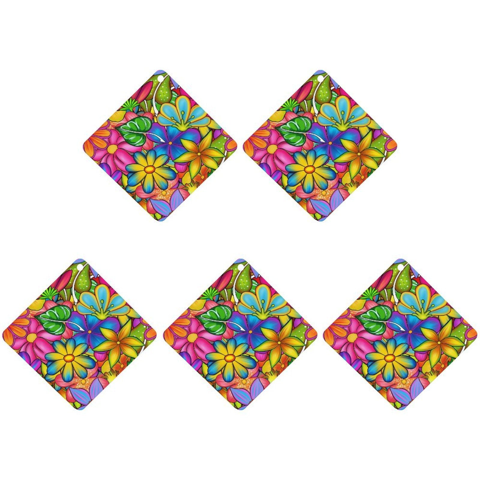 5 Pcek Car Aromatherapy Tablet Fragrance Rich Light Easy To Hang For ...