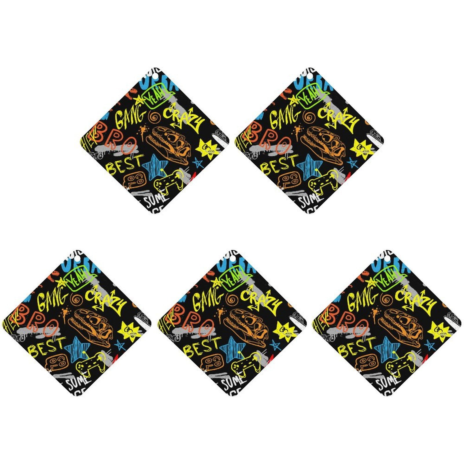 5 Pcek Car Aromatherapy Tablet Fragrance Rich Light Easy To Hang For ...