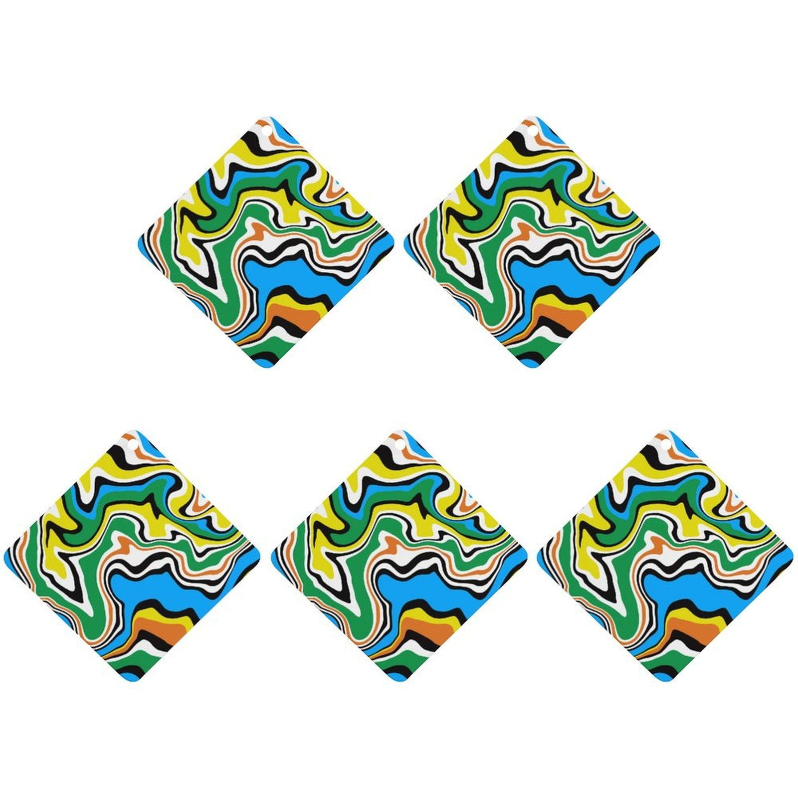 5 Pcek Car Aromatherapy Tablet Fragrance Rich Light Easy To Hang For ...