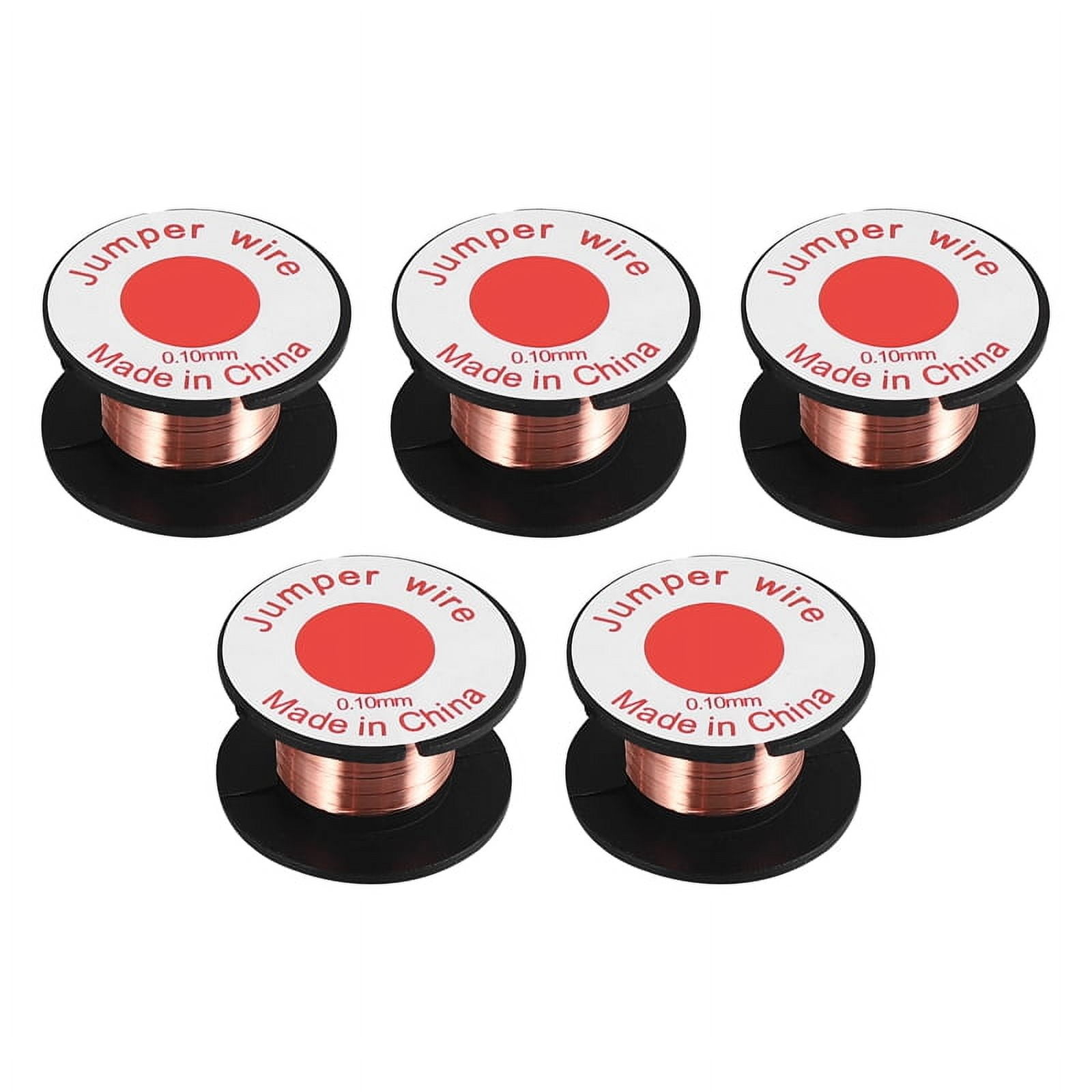 5 Pcs 0.1Mm Diameter Copper Soldering Solder Enamelled Reel Wire ...