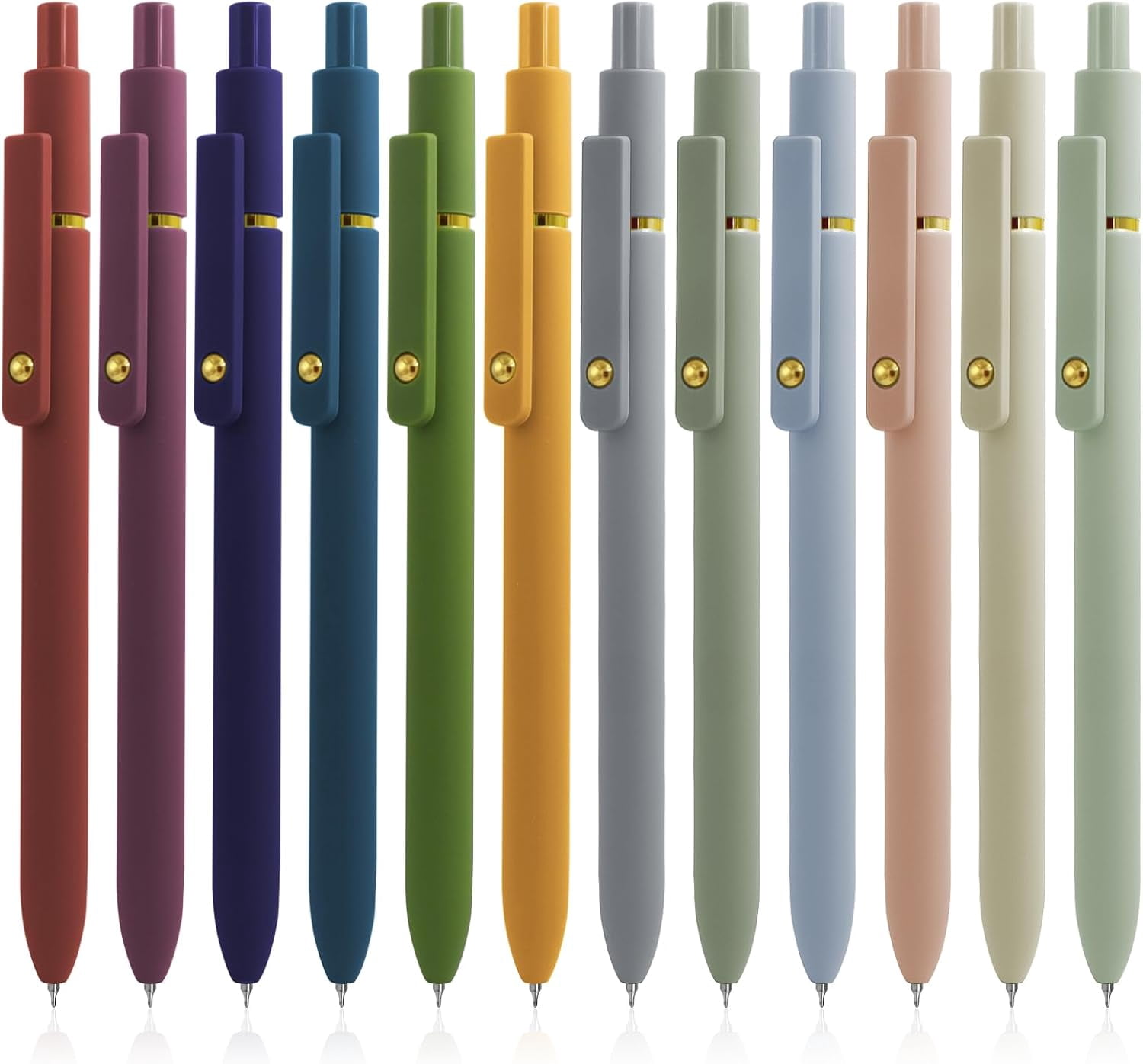 5 Pcs 0.5mm Black Ink Pens Fine Point Smooth Writing Pens with Silicone ...