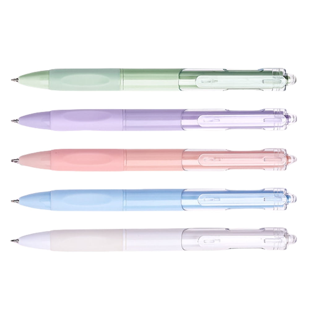 5 Pcs 0.5mm Gel Pen Neutral Pen Retractable Black Ink Pen Aesthetic ...
