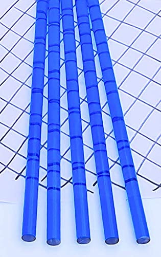 5 Pcs 1/2" Diameter x 12" Color Translucent Royal Blue Extruded Acrylic ...