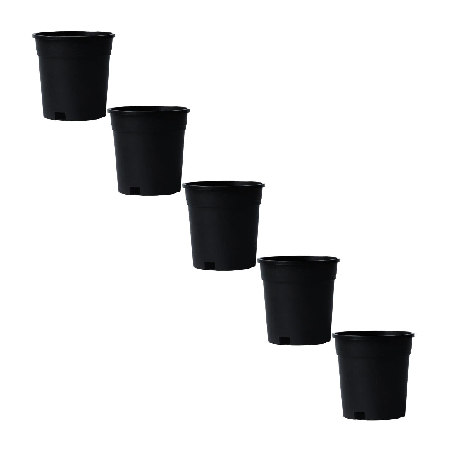 5 Pcs 1 Gal Nursery Pots Plastic Container Injection Molded Pot for ...