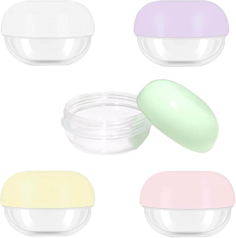 5 Pcs 10ml Small Travel Containers - Convenient Travel Jars for Creams ...