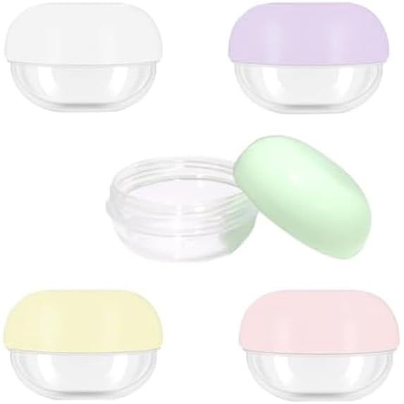 5 Pcs 10ml Small Travel Containers - Convenient Travel Jars for Creams ...