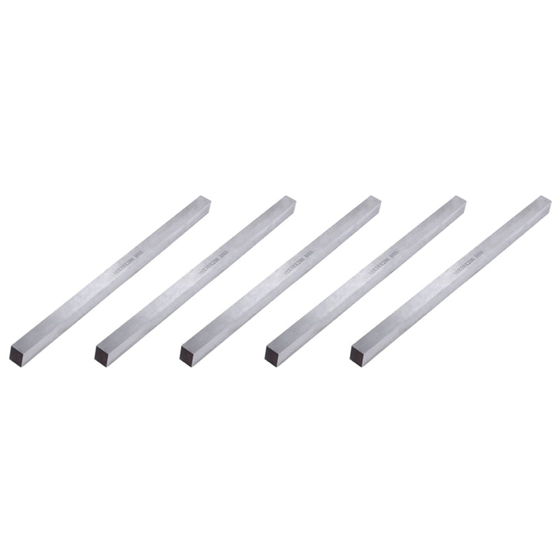 5 Pcs 10mm X 10mm X 200mm Turning Parting Milling Lathe HSS Tool Bit ...