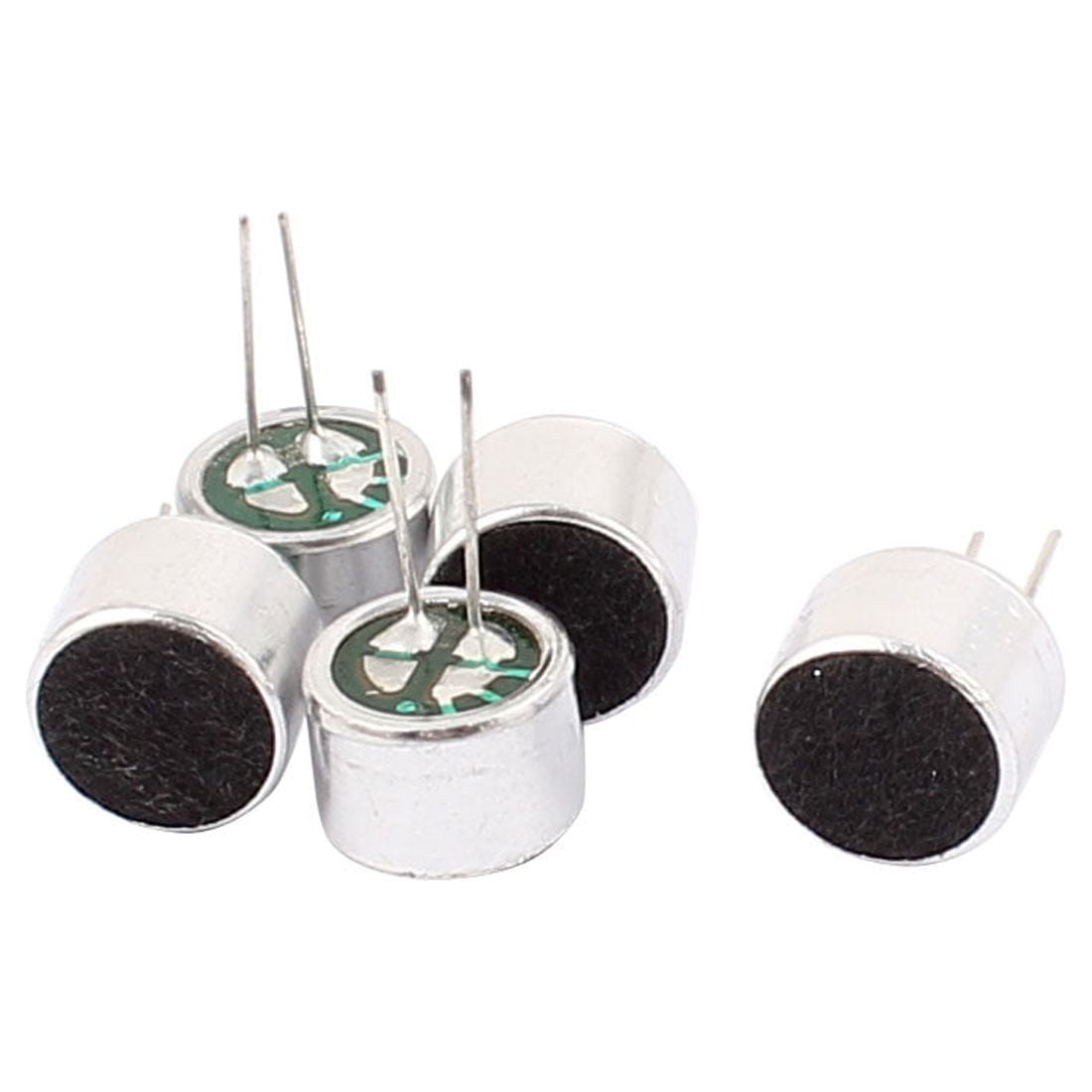 5 Pcs 10mm x 7mm Through Hole Electret Microphone Condenser Pickup ...