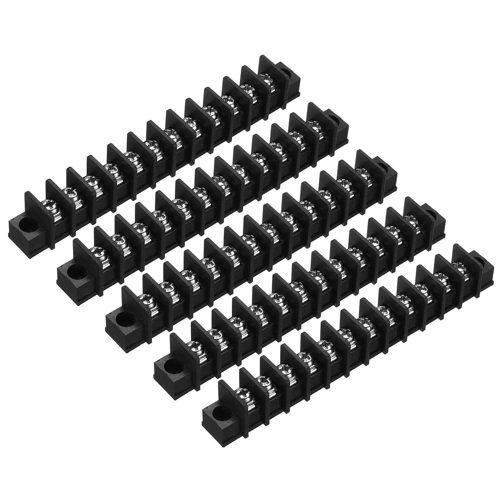 5 Pcs 12 Positions Terminal Block 300V 20A 9.5mm Pitch Single Rows 12 ...