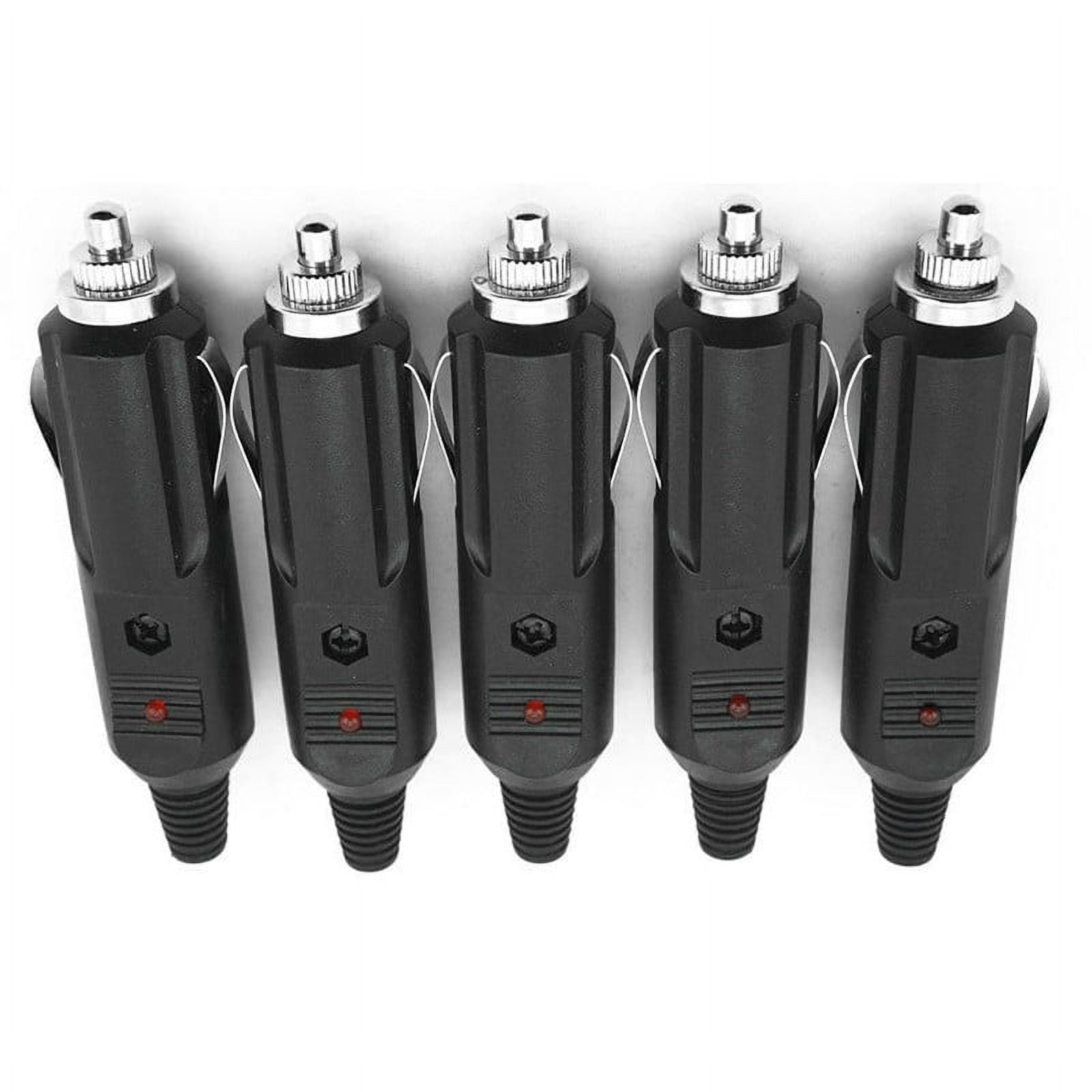 5 Pcs 12V 24V Car Cigarette Lighter Plug Fuses 5A With LED Indicator ...
