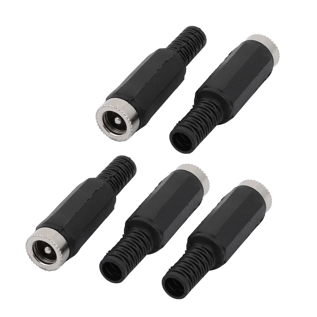 5 Pcs 2.1mm x 5.5mm Female DC Power Socket Jack Connector Adapter ...