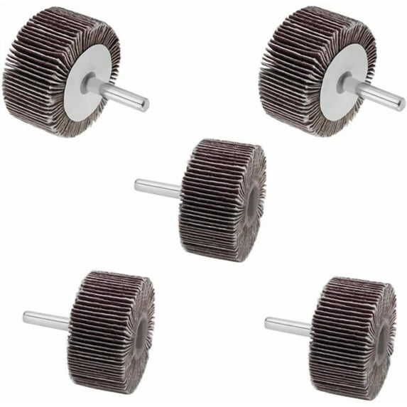 5 Pcs 2" X 1" X 1/4" Flap Wheel Sander For Drill Flap Sanding Grinding ...