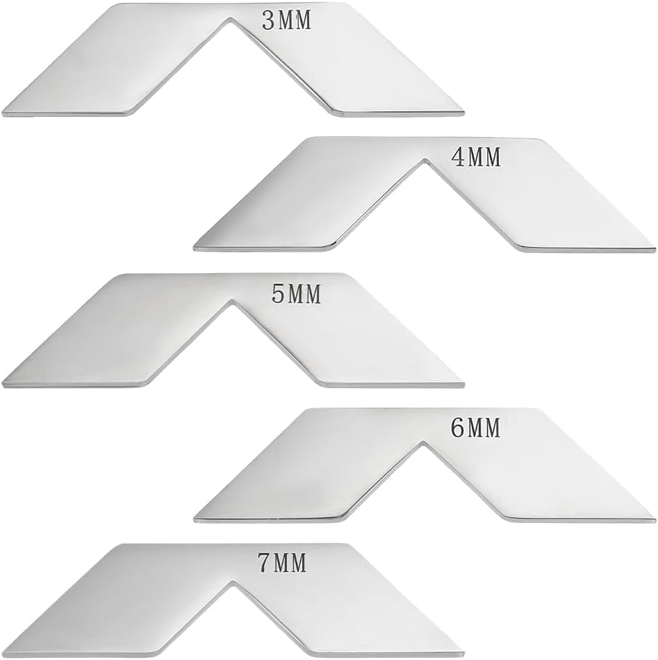 5 Pcs 201 Stainless Steel Corner Miter Tool 3/4/5/6/7mm Book Binding ...