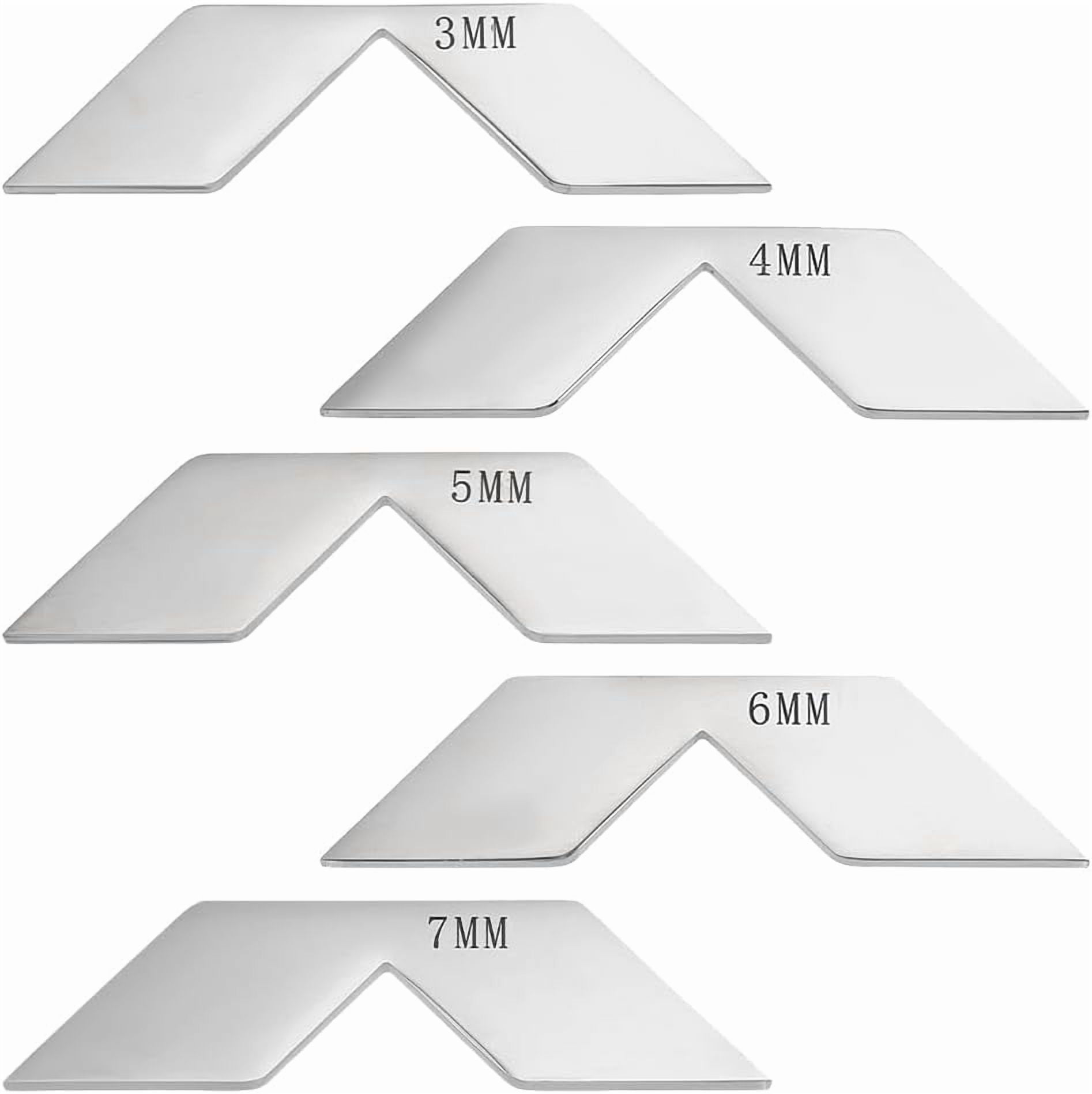 5 Pcs 201 Stainless Steel Corner Miter Tool 3/4/5/6/7mm Book Binding ...