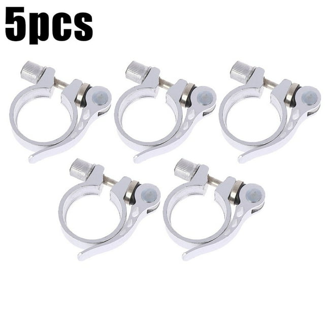 5 Pcs 25.4-34.9mm Aluminum Bike Bicycle Seatpost Clamp Quick Release ...