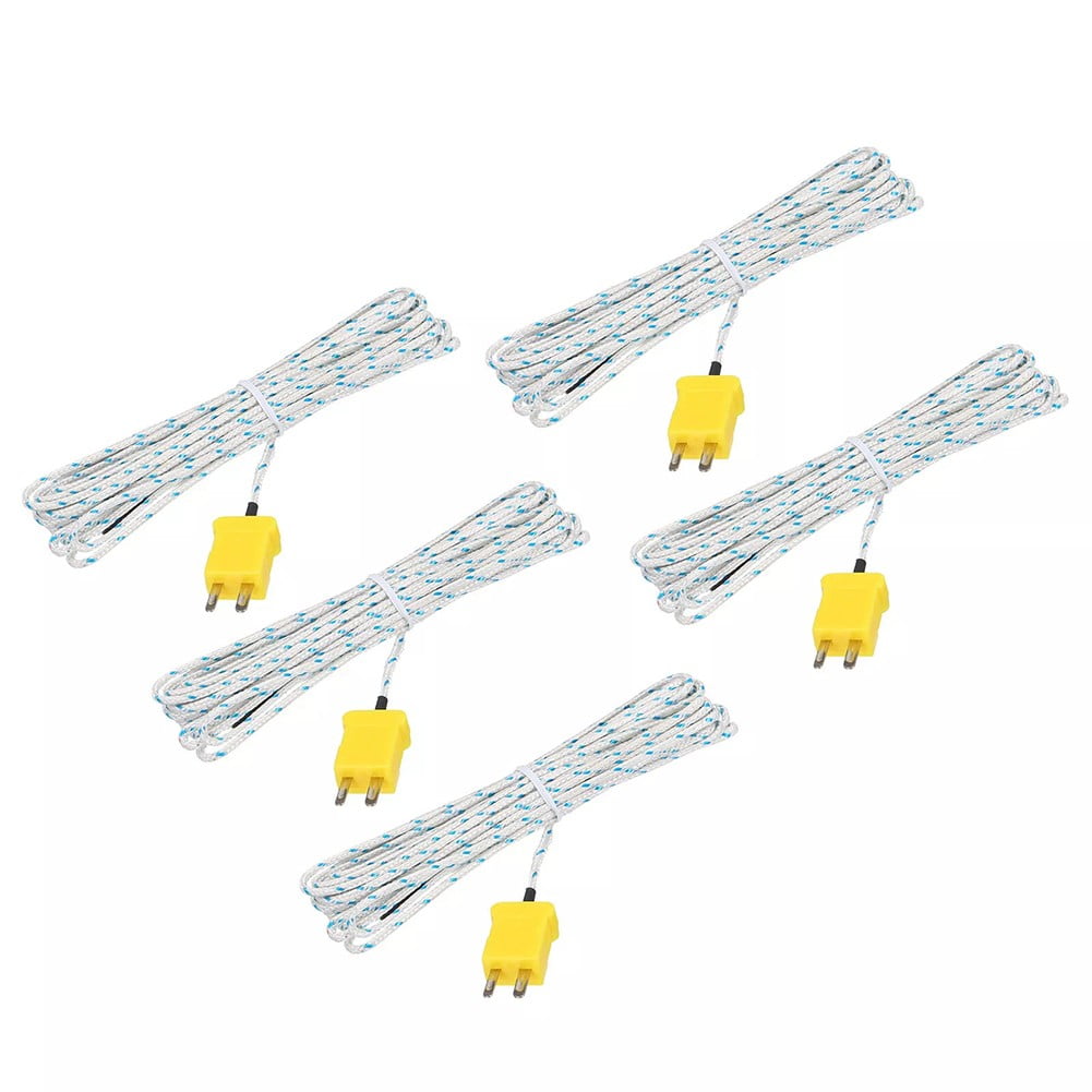 5 Pcs 2m Temperature Probe for TM902C Temperature Measuring for K-Type ...