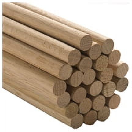 5 Pcs 3/4" x 36" Wood Dowels Species: Oak Our dowels are a mix of red ...