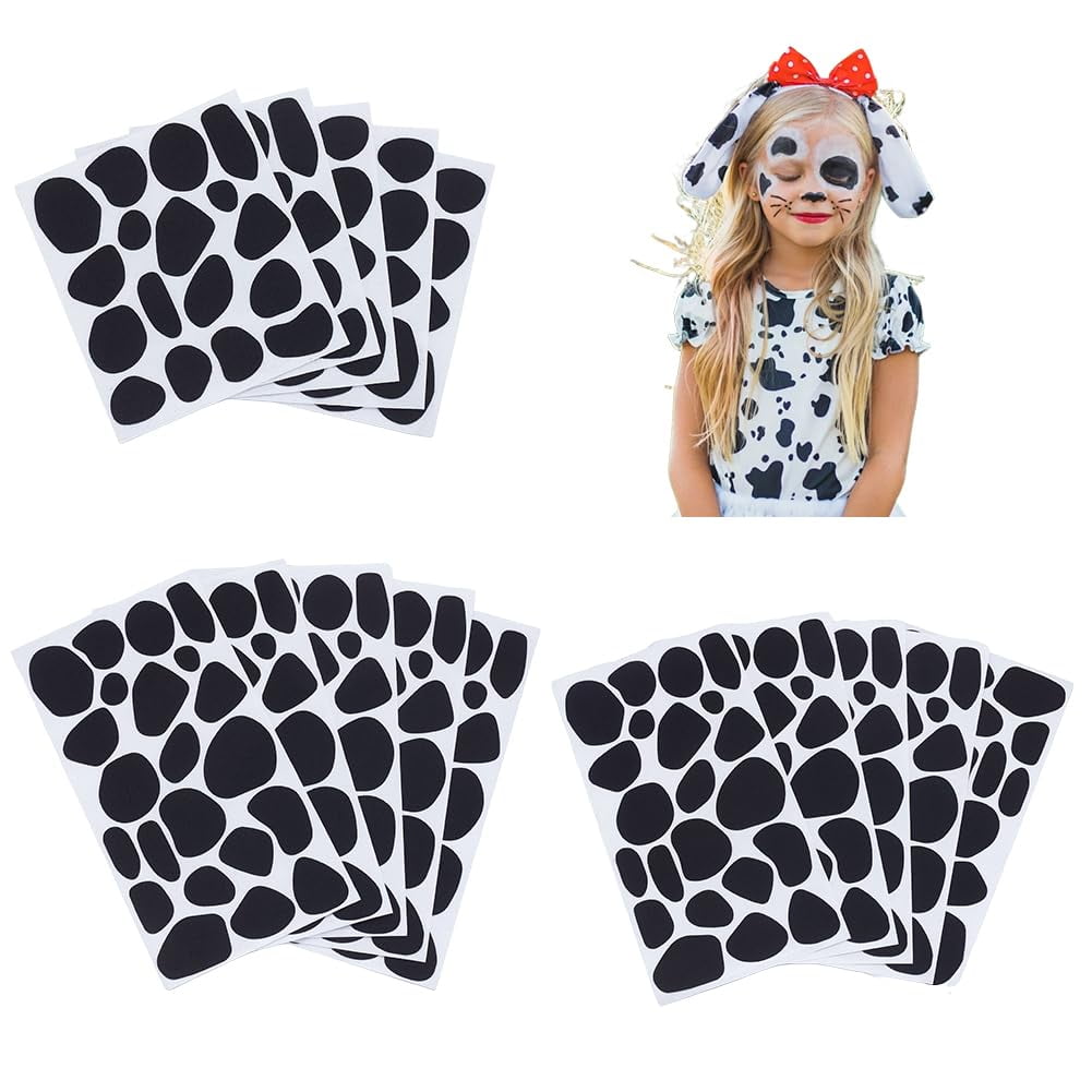 5 Pcs 3 Styles Black Adhesive Felt Circles Pads Irregular Felt Messy ...