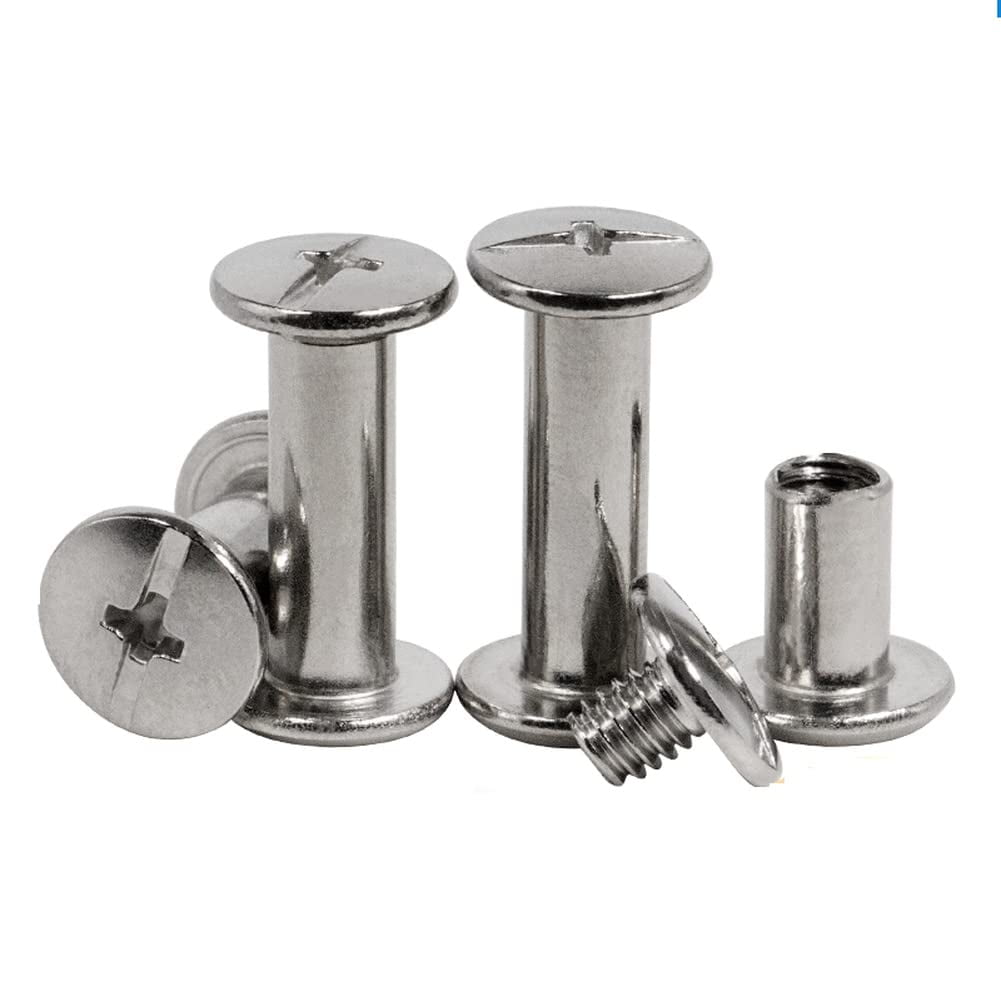 5 Pcs 304 Stainless Steel Flat Head Lock Screw Rivets M3x32mm ...