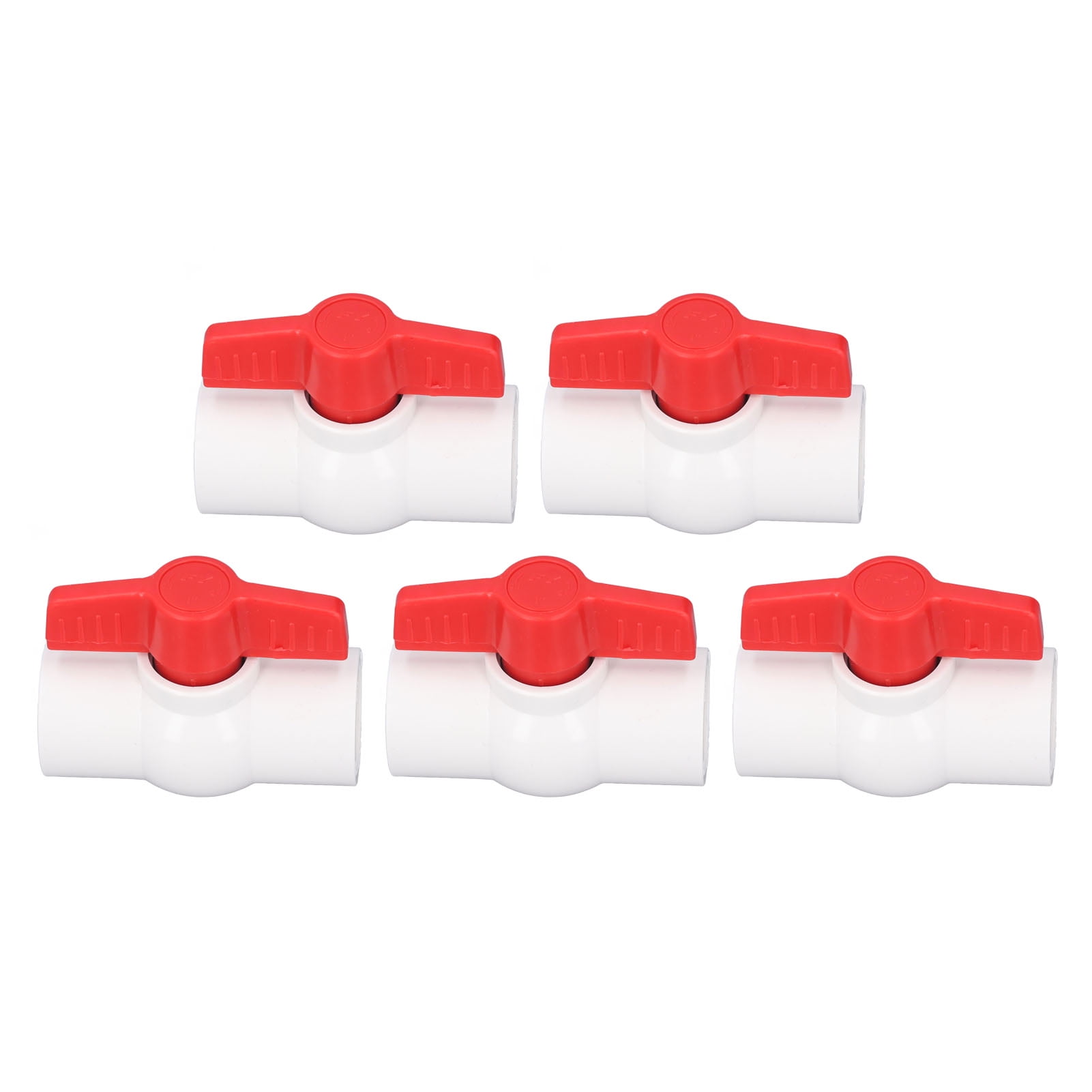 5 Pcs 32mm/1.25in PVC Ball Valve With Flat T Handle For Swimming Pool ...