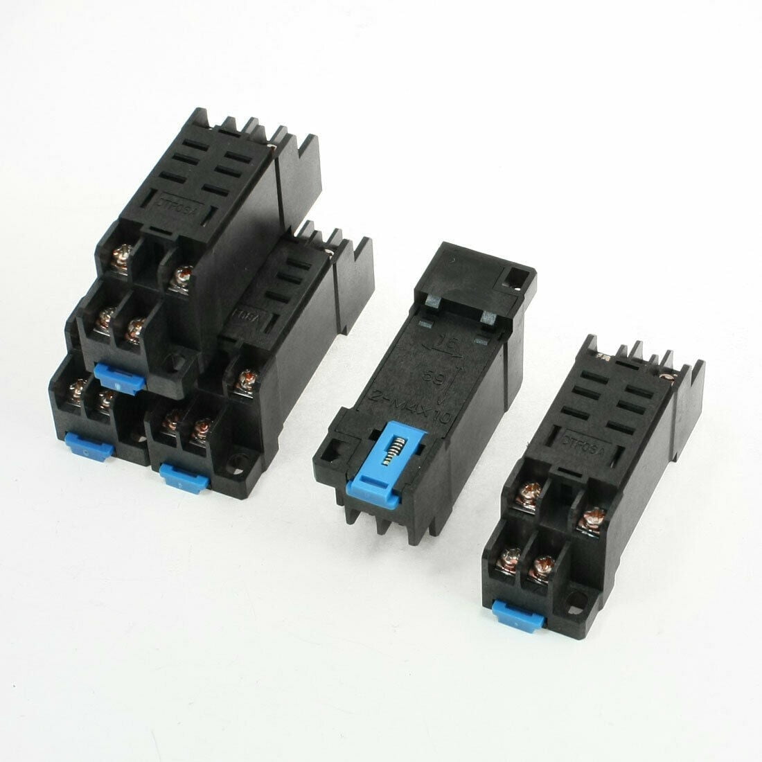 5 Pcs 35mm DIN Rail Mount DTF08A 8Pin Relay Holder Socket Base for LY2N ...