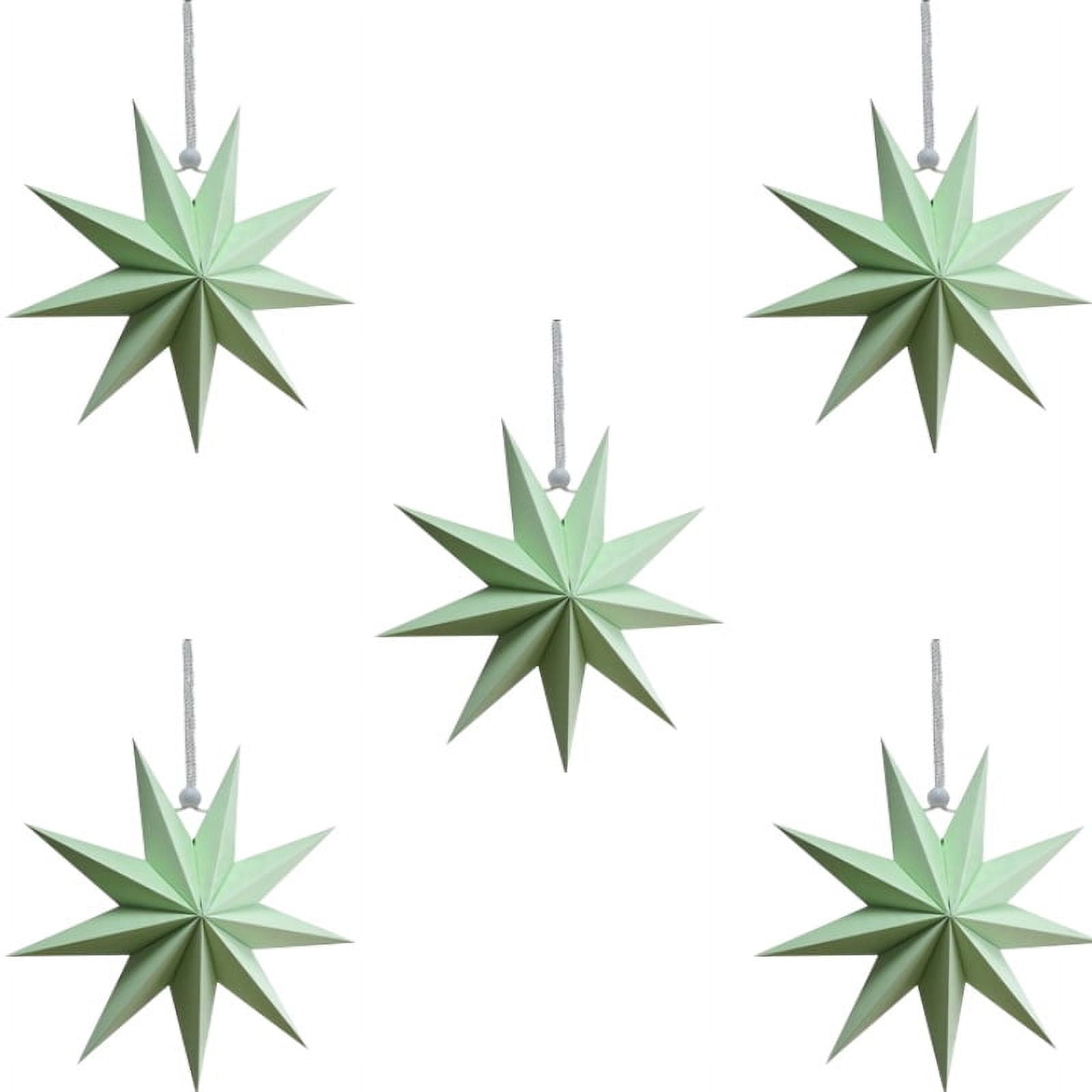 5 Pcs 3d 12" Large Paper Star Paper Stars, Versatile Hangings for ...
