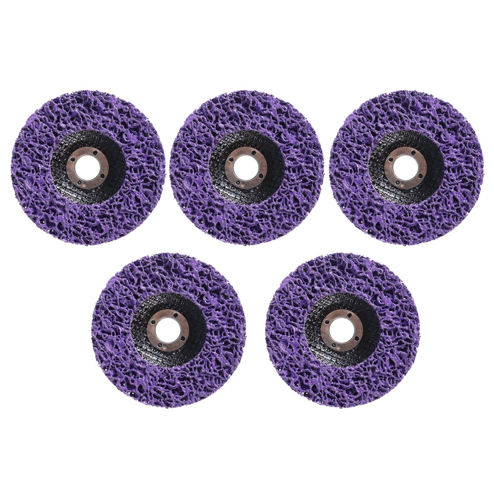 5 Pcs 4" Poly Strip Disc Wheel Paint Rust Removal Clean For Angle ...