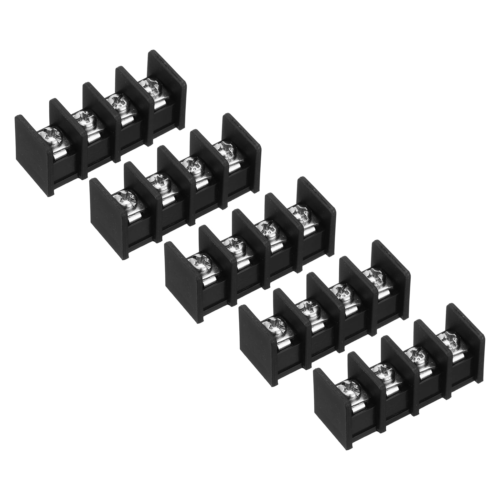 5 Pcs 4 Positions Terminal Block 300V 20A 11mm Pitch Single Rows 4 ...
