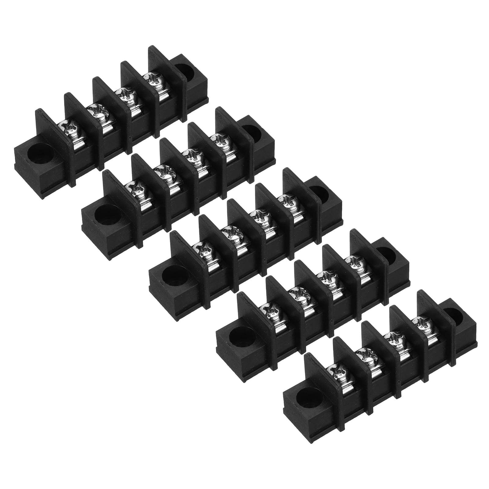 5 Pcs 4 Positions Terminal Block 300V 20A 9.5mm Pitch Single Rows 4 ...
