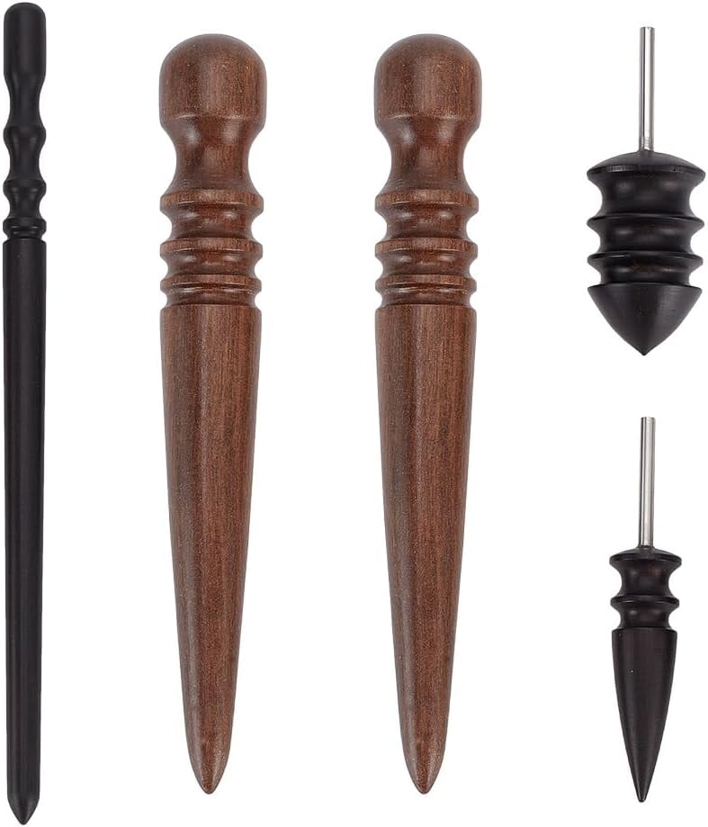 5 Pcs 4 Style Leather Edge Burnisher Tool Leather Burnisher Bits ...