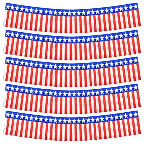 5 Pcs 4th of July Parade Float Decorations 100ft Independence Day ...